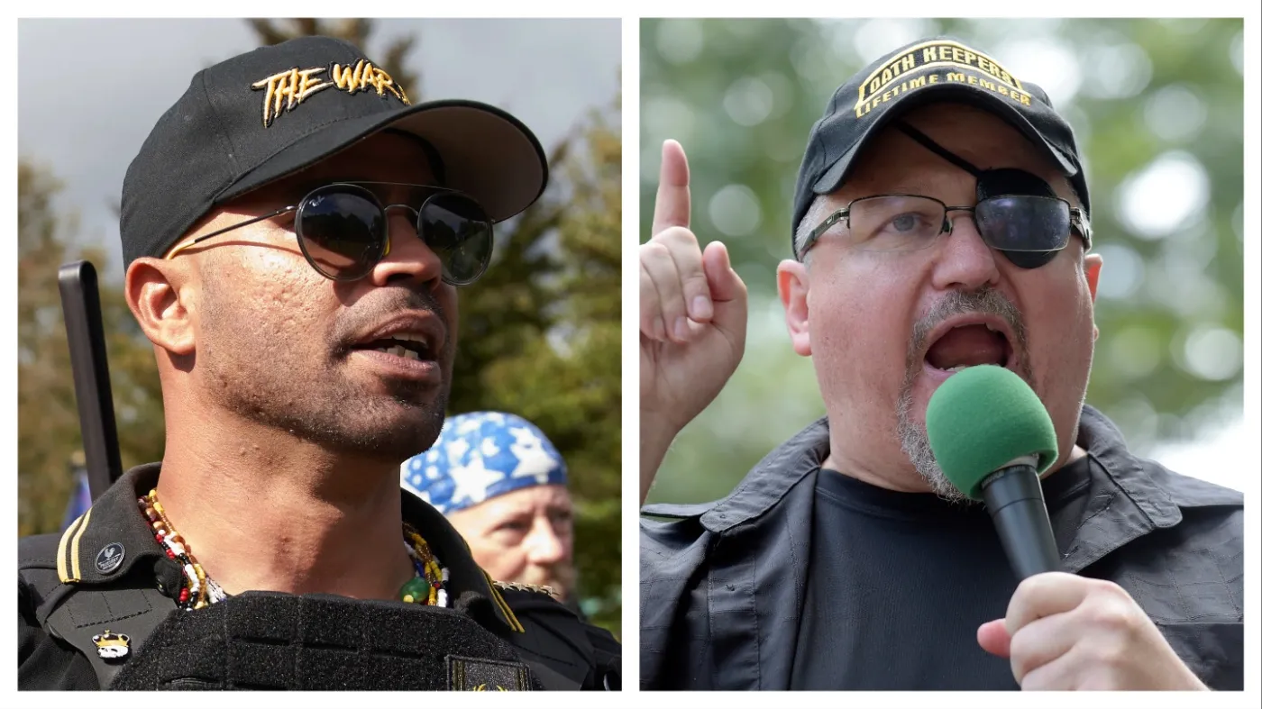 Capitol riot leaders Tarrio and Rhodes released after Trump pardons over